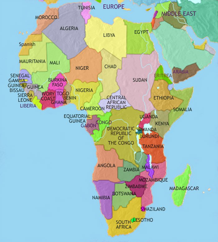 Map of Africa in 1960 CE: Mid-20th Century History | TimeMaps