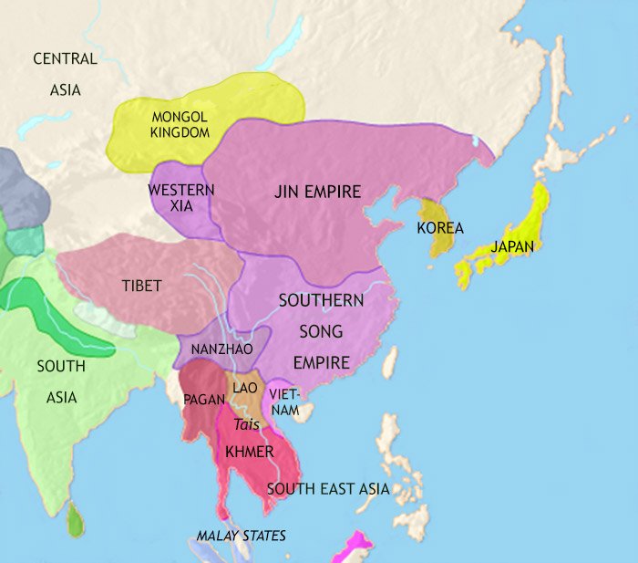 Map of East Asia, 1500 BCE: History of China, Japan and Korea | TimeMaps