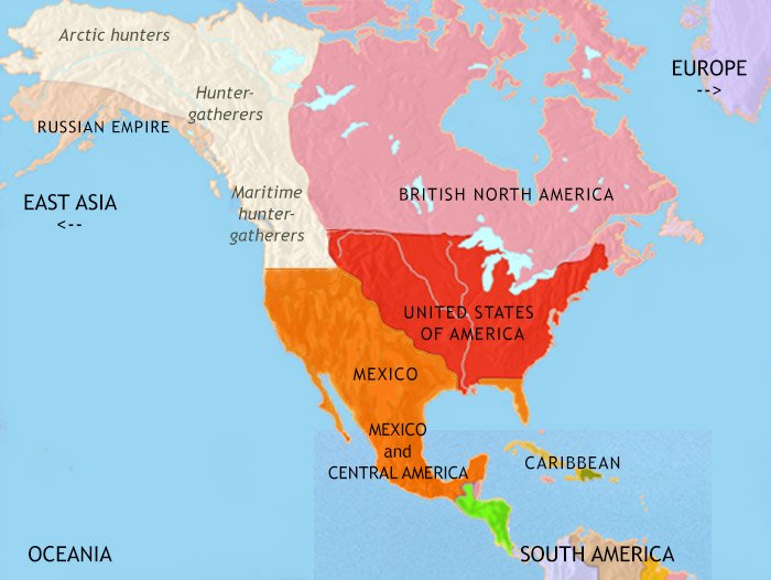 Map of the World in 1837: The Industrial Revolution Begins | TimeMaps