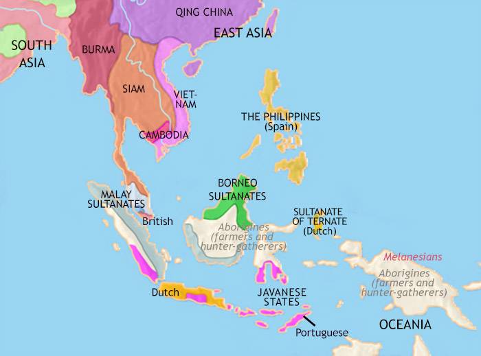 Elongated Countries In Asia