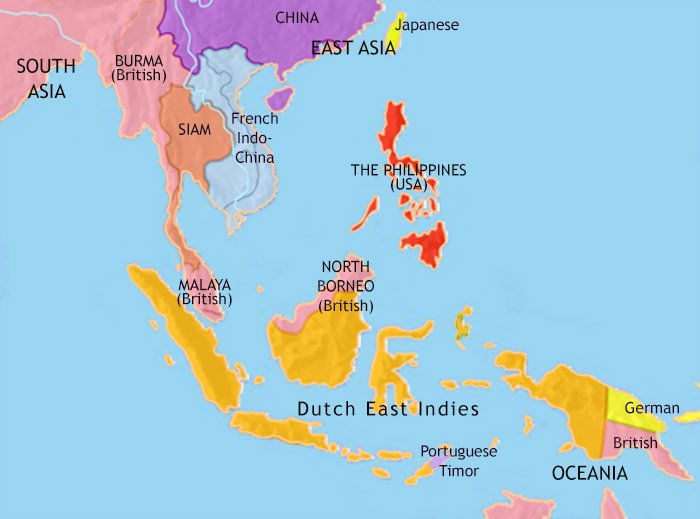 Map of South East Asia in 1871: European Colonization | TimeMaps