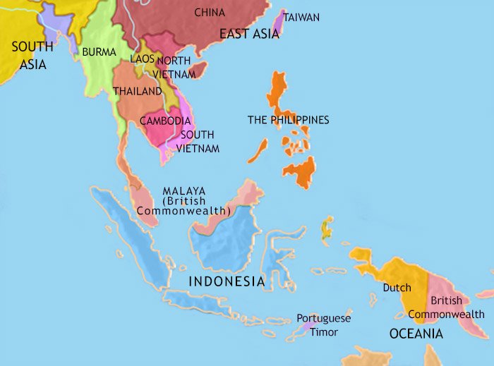 Map of South East Asia in 1871: European Colonization | TimeMaps