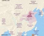 Map Ancient China,1500 BCE: History under the Shang Dynasty | TimeMaps