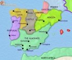 Map of Medieval Spain and Portugal, 1215: The Reconquista | TimeMaps