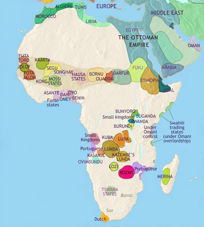 Map of Africa, 3500 BCE: Prehistory | TimeMaps