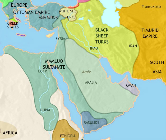 Map of the Middle East in 3500 BCE: the First Civilization | TimeMaps