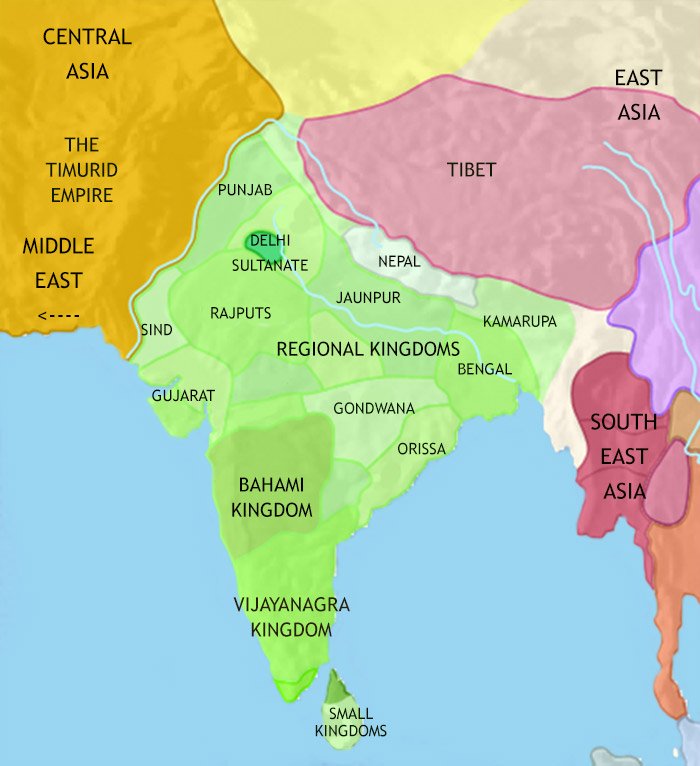 Map of India and South Asia, 1914: The British Raj | TimeMaps