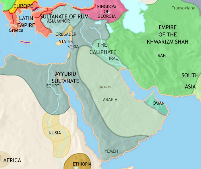 Map of the Middle East in 3500 BCE: the First Civilization | TimeMaps