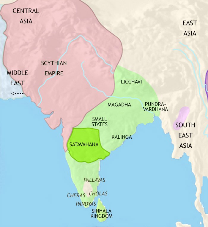 Map of India and South Asia, 500 CE: The Gupta Empire | TimeMaps