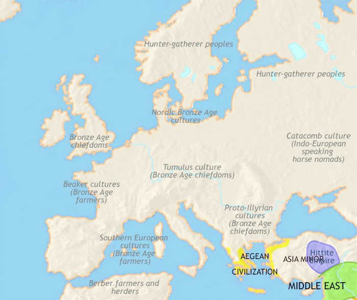 Map of Europe, 1000 BCE: History of Early Medieval Europe | TimeMaps